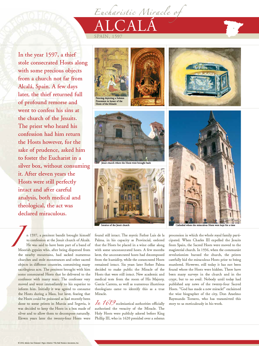 Spain – Eucharistic Miracles of the World.org